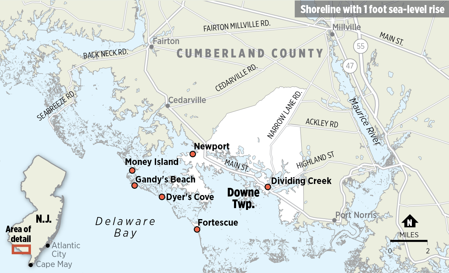 Delaware Bay Map