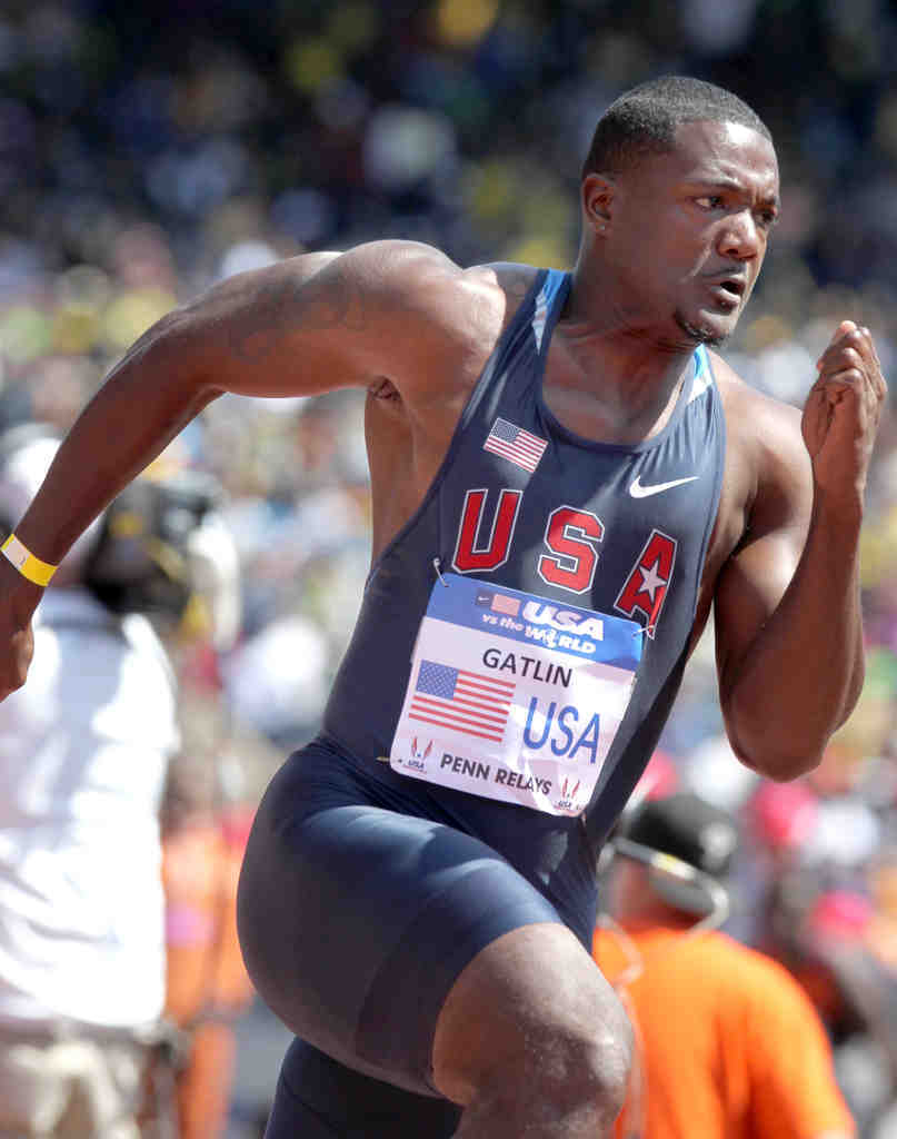 Justin Gatlin Running
