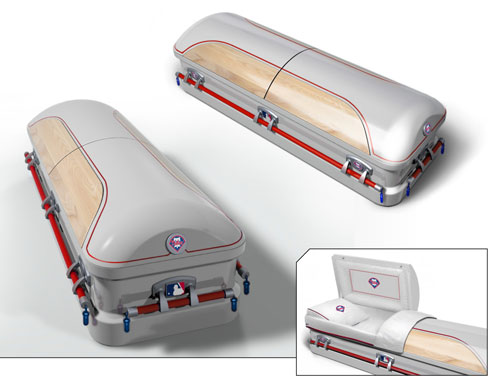 Funeral Home Casket Baseball